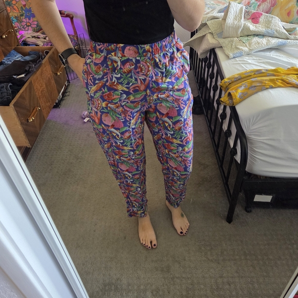 Vintage | Pants & Jumpsuits | Vibrant Ocean Themed Pants | Poshmark